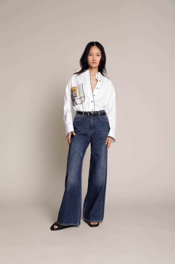 Butik Viller - MUNTHE SKJORTE MINT WHITE