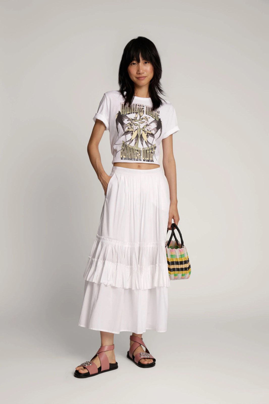 Butik Viller - MUNTHE NEDERDEL KABAKKA WHITE
